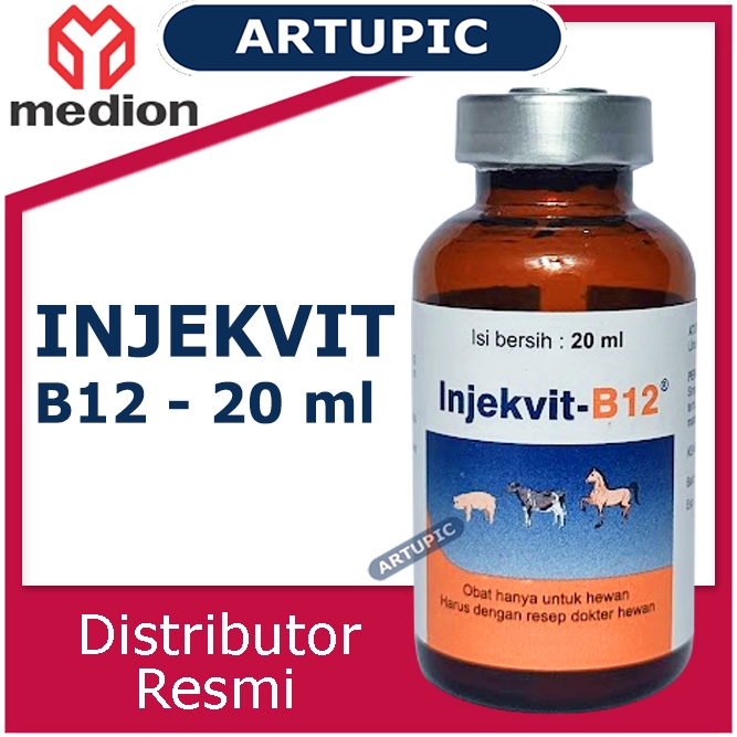 Jual Injekvit B12 20 ml Vitamin Injeksi Kambing Sapi Anjing Babi ...