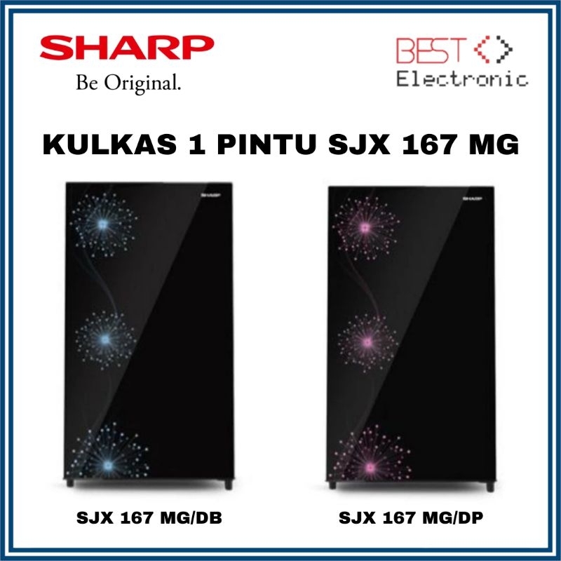 Jual KULKAS 1 PINTU SHARP SJX 167 MG-DB/DP SJX-167MG SJX167 SJX 167MG SJX167MG LEMARI ES SHARP 1 ...