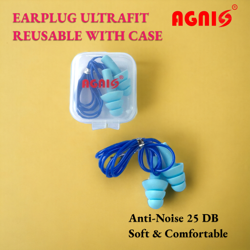 Jual Earplug Ultrafit Corded Dengan Kotak Cashing Penutup Safety ...
