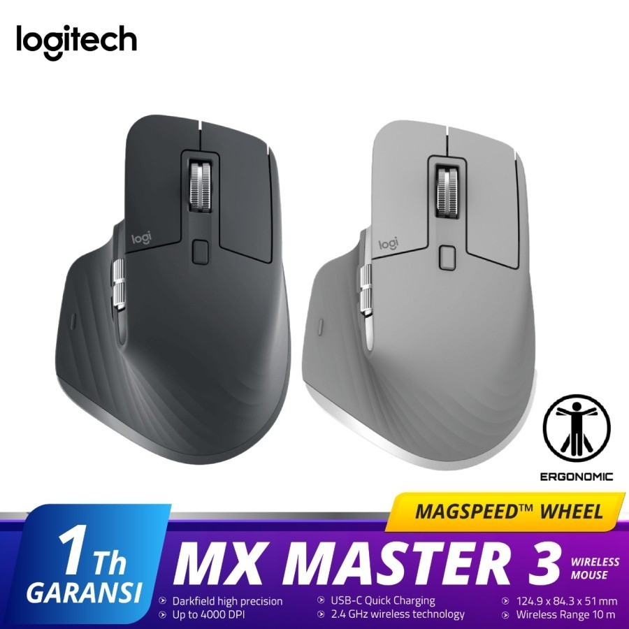Jual Logitech MX Master 3s Bluetooth - Wireless Mouse | Shopee Indonesia