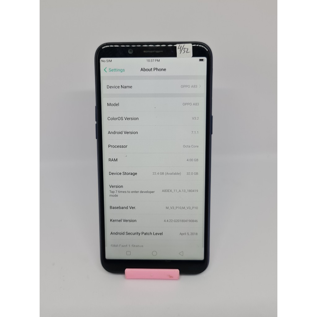 Jual HP Second Oppo A83 ram 4gb internal 32gb Original Murah | Shopee ...