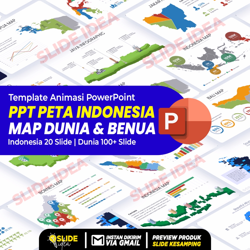 Jual PPT Peta Indonesia Template PowerPoint Maps Dunia Animasi Presentasi | Shopee Indonesia