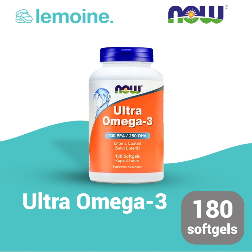 Jual Now Ultra Omega 3 500 EPA 250 DHA Suplemen Minyak Ikan Menurunkan Kolesterol 180 Softgels ...