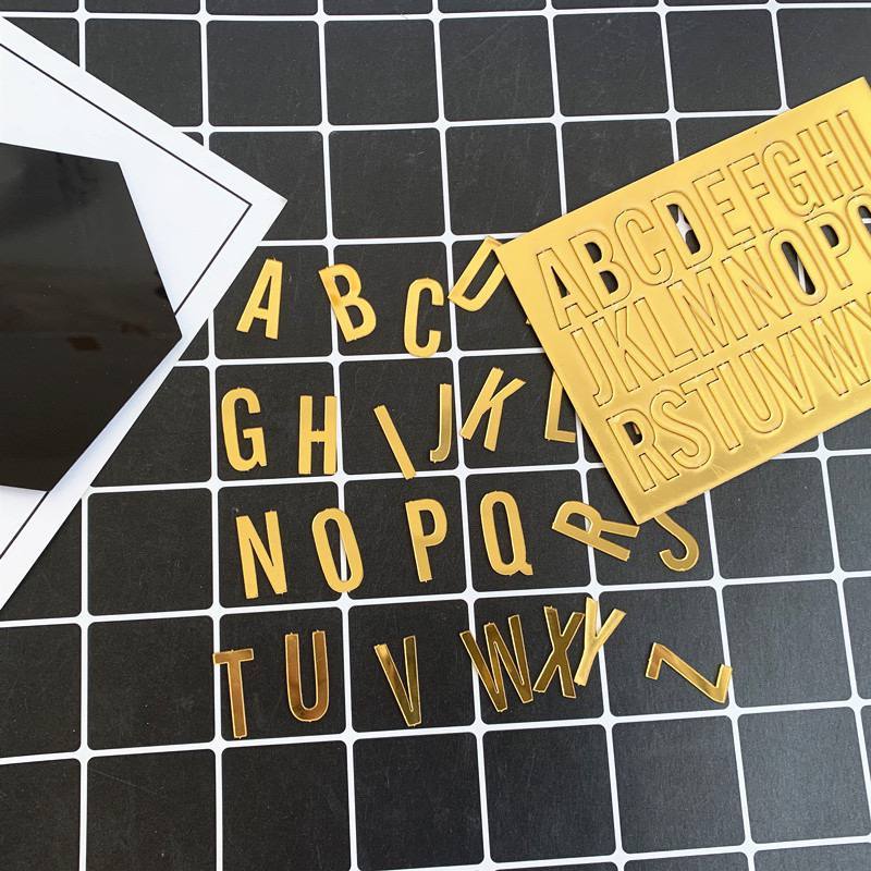Jual CAKE TOPPER SET ALPHABET AKRILIK GOLD/DEKORASI KUE SET ABJAD A-Z ...