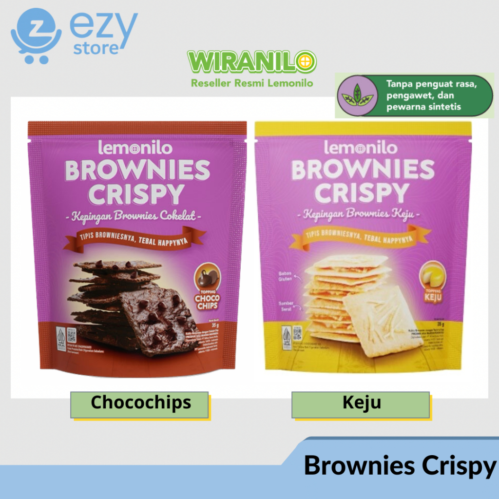 Jual Lemonilo Brownies Crispy / Snack Cemilan Diet Sehat / Kue Cookies ...