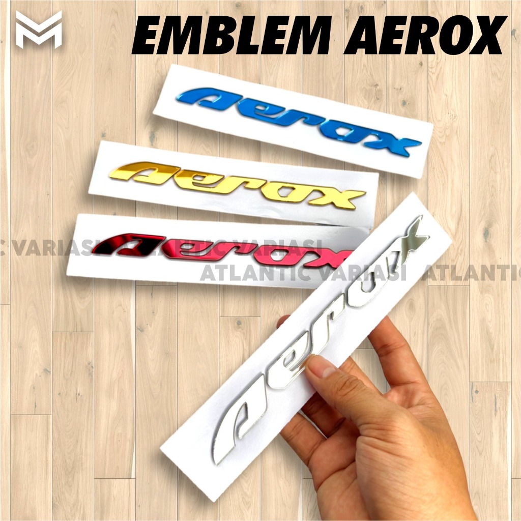 Jual SET EMBLEM AEROX STICKER LOGGO AEROX EMBLEM SET TIMBUL 3D 2 BIJI ...