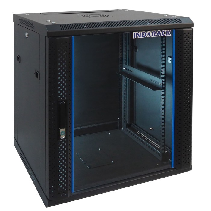 Jual INDORACK WALLMOUNT 12U DEPTH 450MM SINGLE DOOR - WIR4512S GLASS ...
