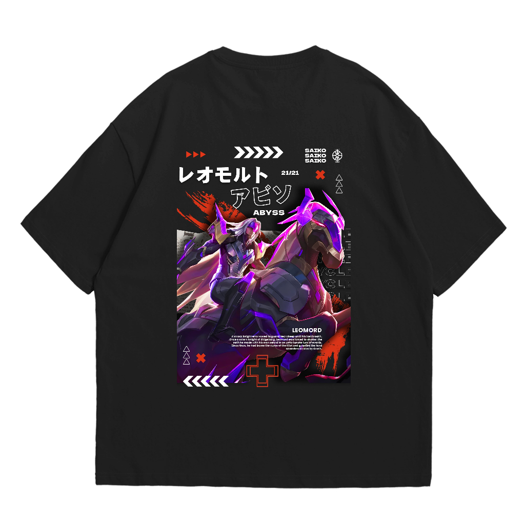 Jual T-SHIRT/KAOS OVERSIZE MLBB MOBILE LEGENDS LEOMORD ABYSS | Shopee ...