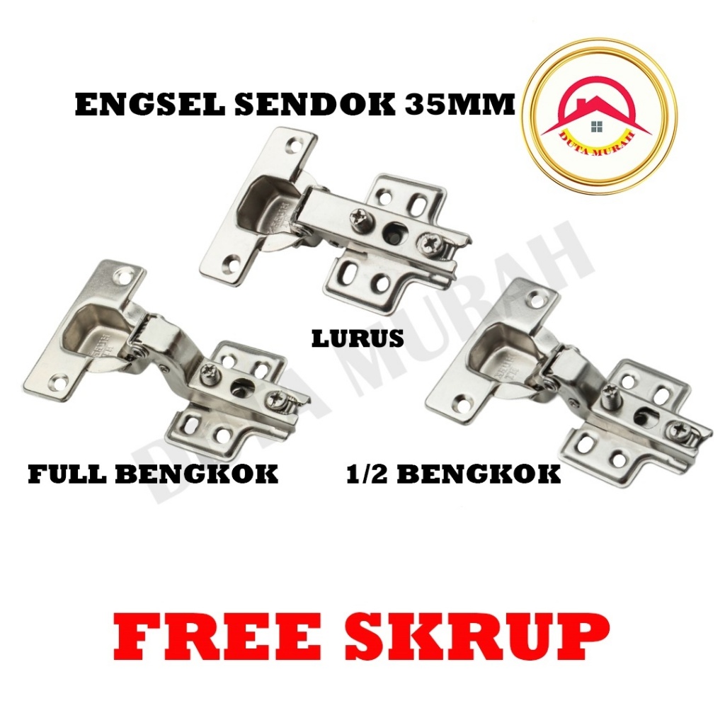 Jual Engsel Sendok chrome Stanless cabinet lemari kitchen (1 set ...