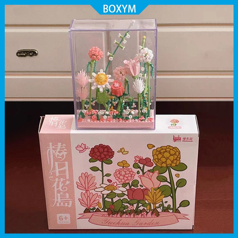 Jual DIY Bunga Balok Susun Toy Puzzle Bricks Bouquet Gift Mainan ...