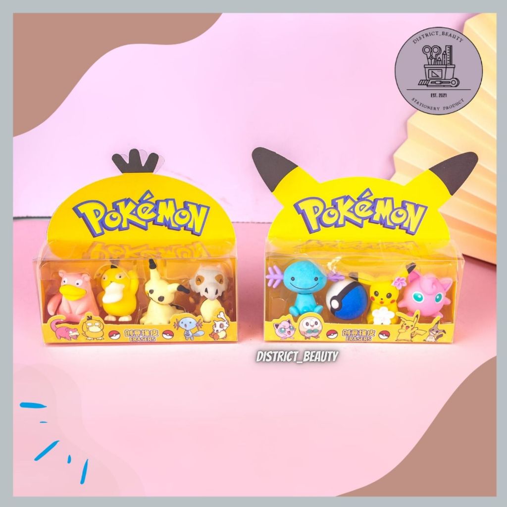 Jual PENGHAPUS POKEMON PENGHAPUS BOX MEWAH POKEMON 1 BOX ISI 4 PCS ...