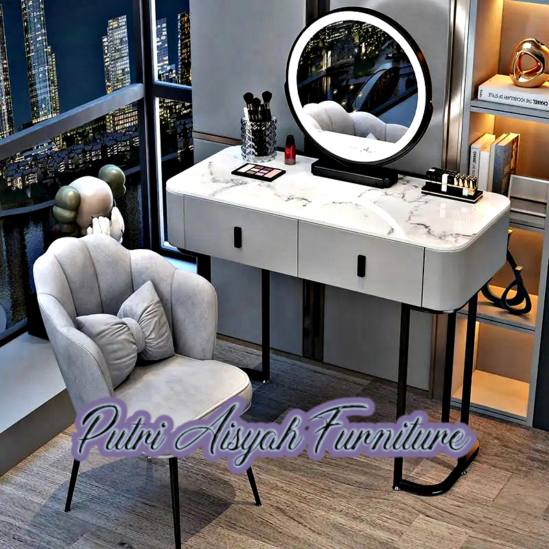 Jual meja rias top marmer asli carara | Shopee Indonesia