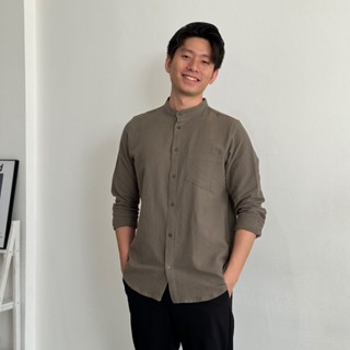 Jual COZYCLUB Nathan Koko Linen | Kemeja Koko Pria Lengan Panjang | 101 | Shopee Indonesia