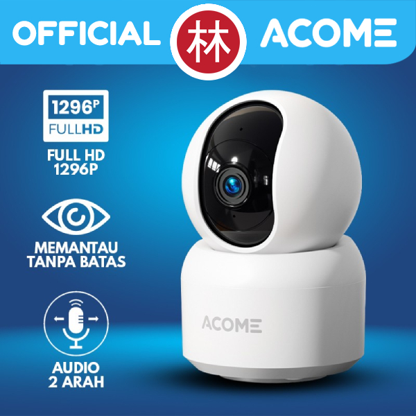 Jual Acome APC01 Indoor Smart Camera CCTV WiFi Audio FULL HD 1296P 3MP ...