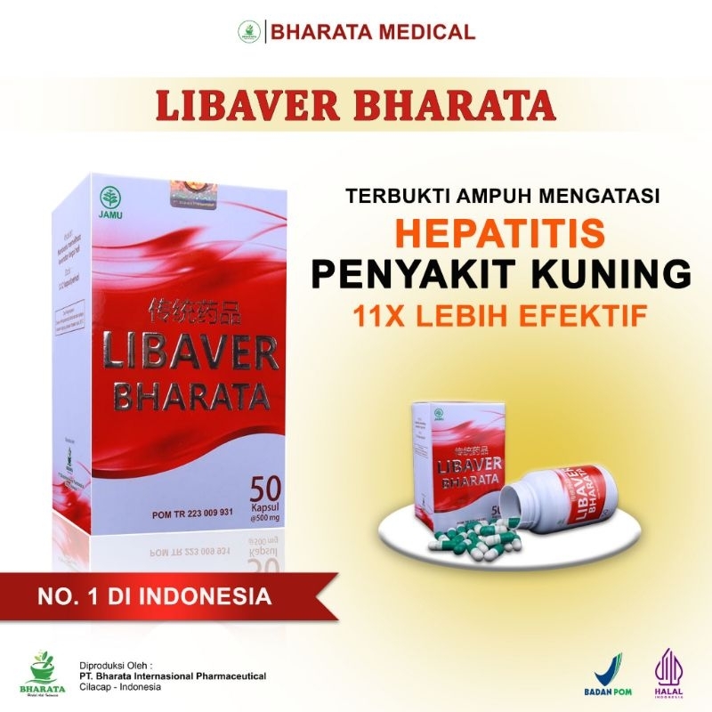 Jual Obat Liver Penyakit Kuning Super Ampuh Libaver Bharata Asli 100% ...