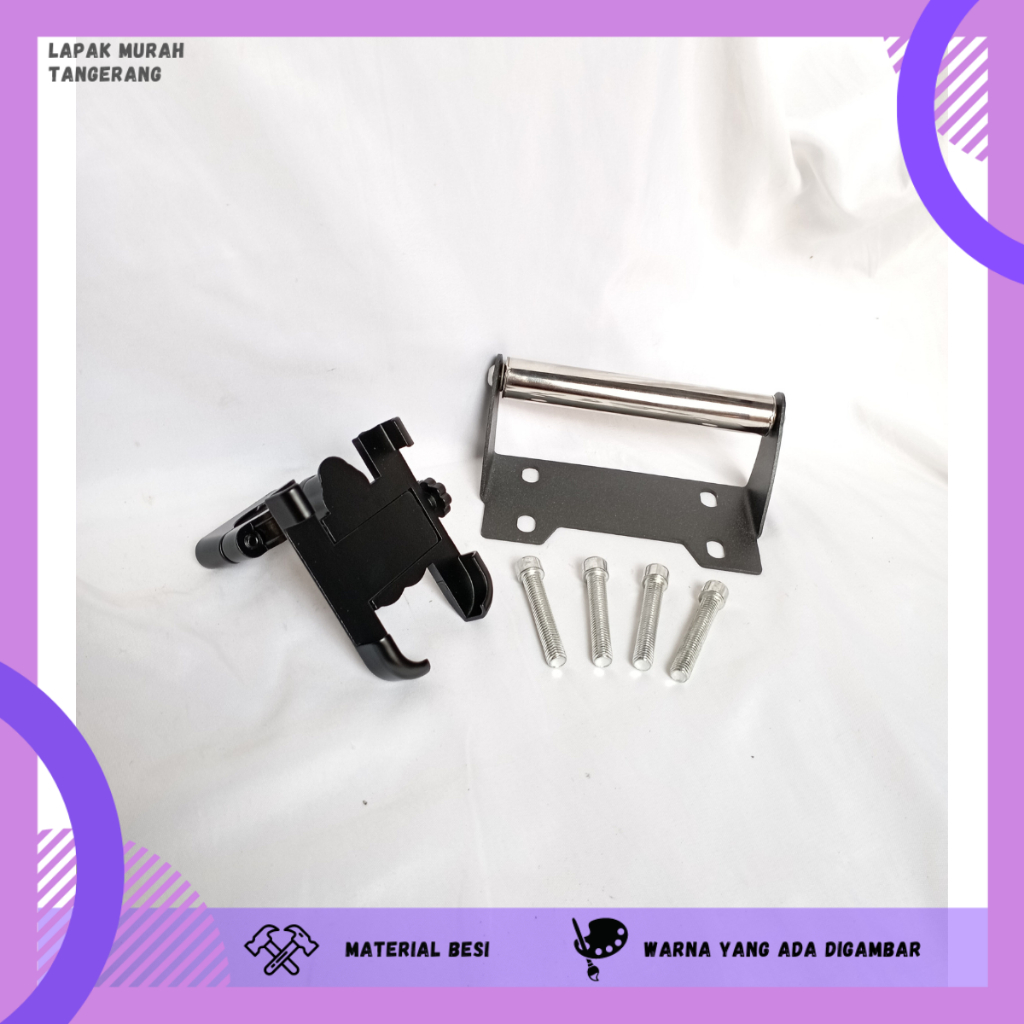 Jual PAKET BRACKET DUDUKAN PHONE HOLDER GPS ALUMUNIUM CBX CB 150 X C1 ...