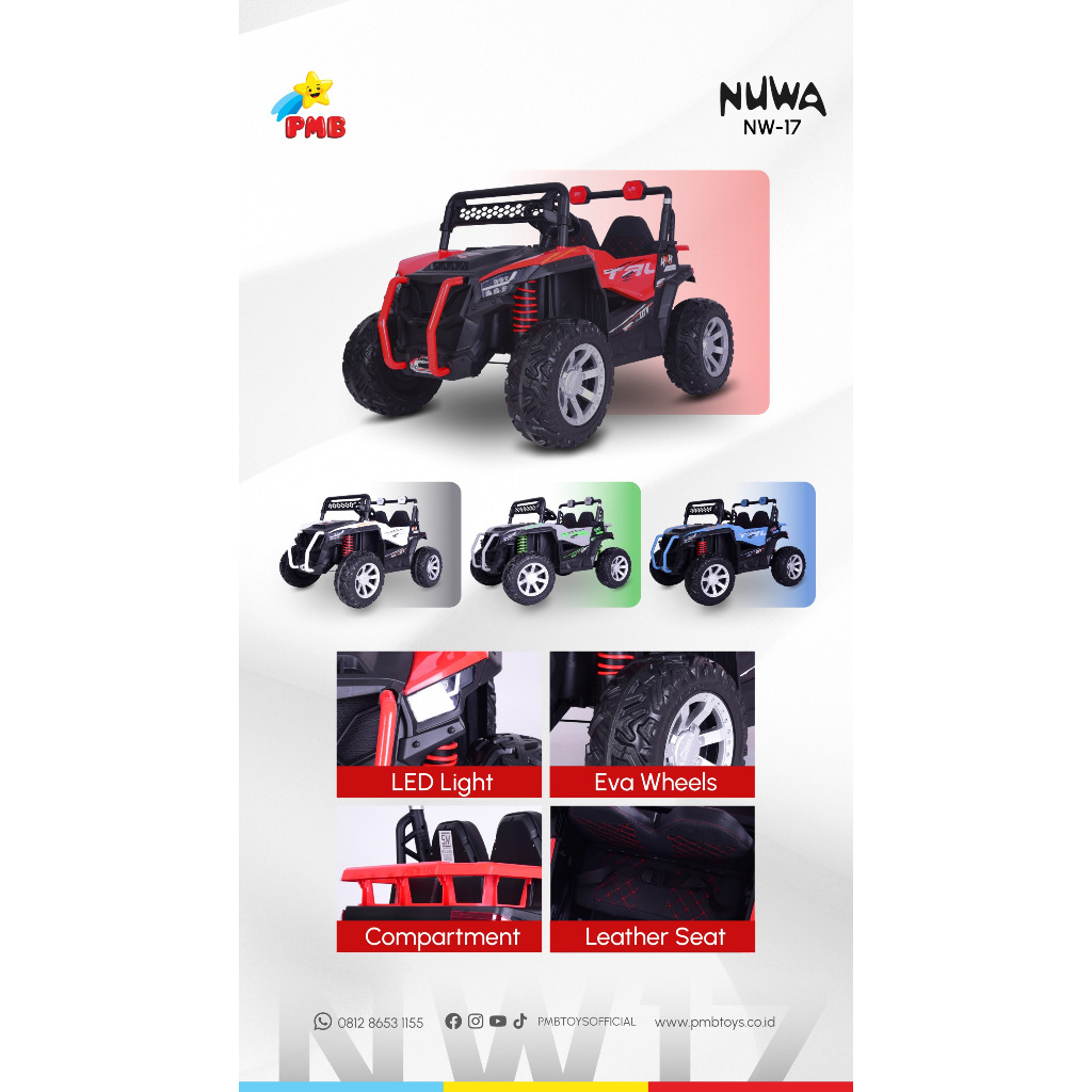 Jual Mobil Aki PMB NUWA NW17 NEW Mobilan Aki PMB anak anak Murah ...
