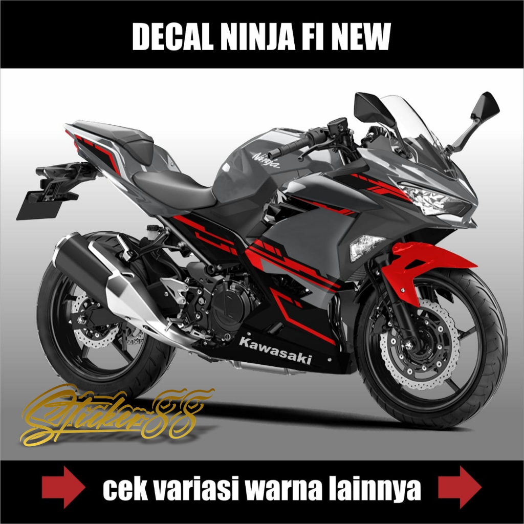 Jual STICKER DECAL KAWASAKI NINJA ZX 250 Fi GRAFIS SIMPLE / DECAL NINJA ...