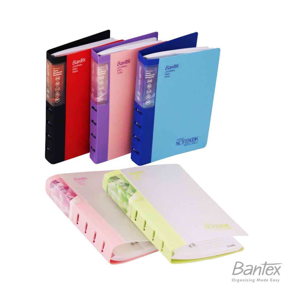 Jual BANTEX VARIO NOTEBOOK REFILABLE A6 7 RING 3282 | Shopee Indonesia