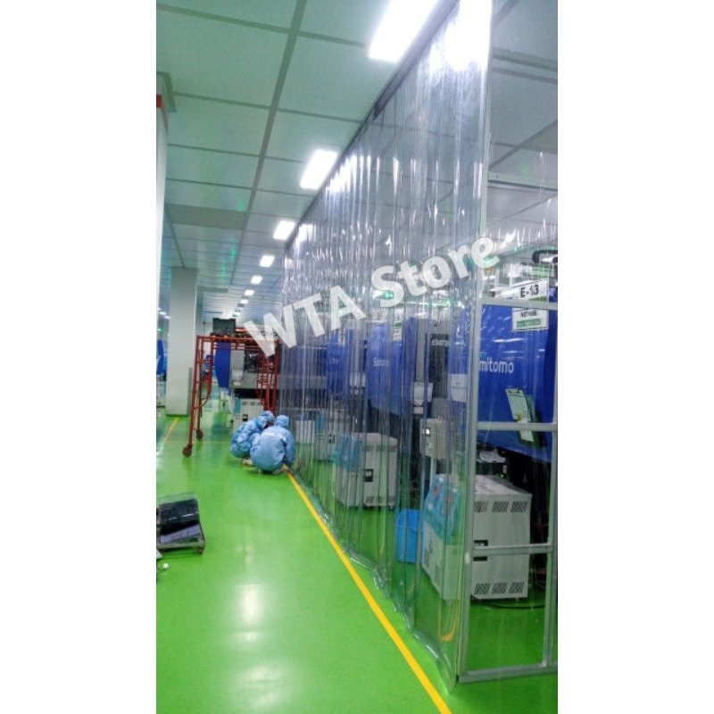 Jual TIRAI PVC STRIP CURTAIN TIRAI PLASTIK CUSTOM XL Lengkap BRACKET ...