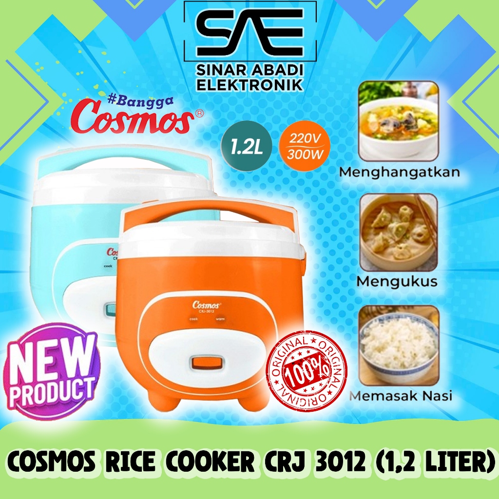 Jual [COD] COSMOS MAGIC COM / RICE COOKER CRJ 3012 / MEJIKOM (1,2 LITER ...