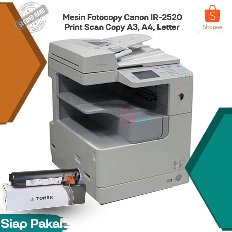 Jual Mesin Fotocopy Canon IR-2520 - Print Scan Copy A3 | Shopee Indonesia