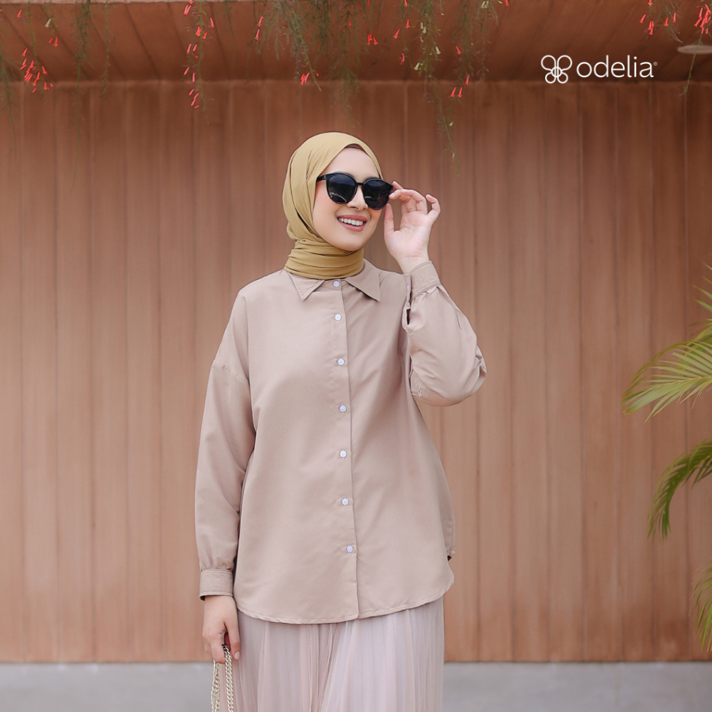 Jual Odelia - Alika Top | Kemeja Top Daily | Kemeja Kerja | Kemeja terbaru | Shopee Indonesia