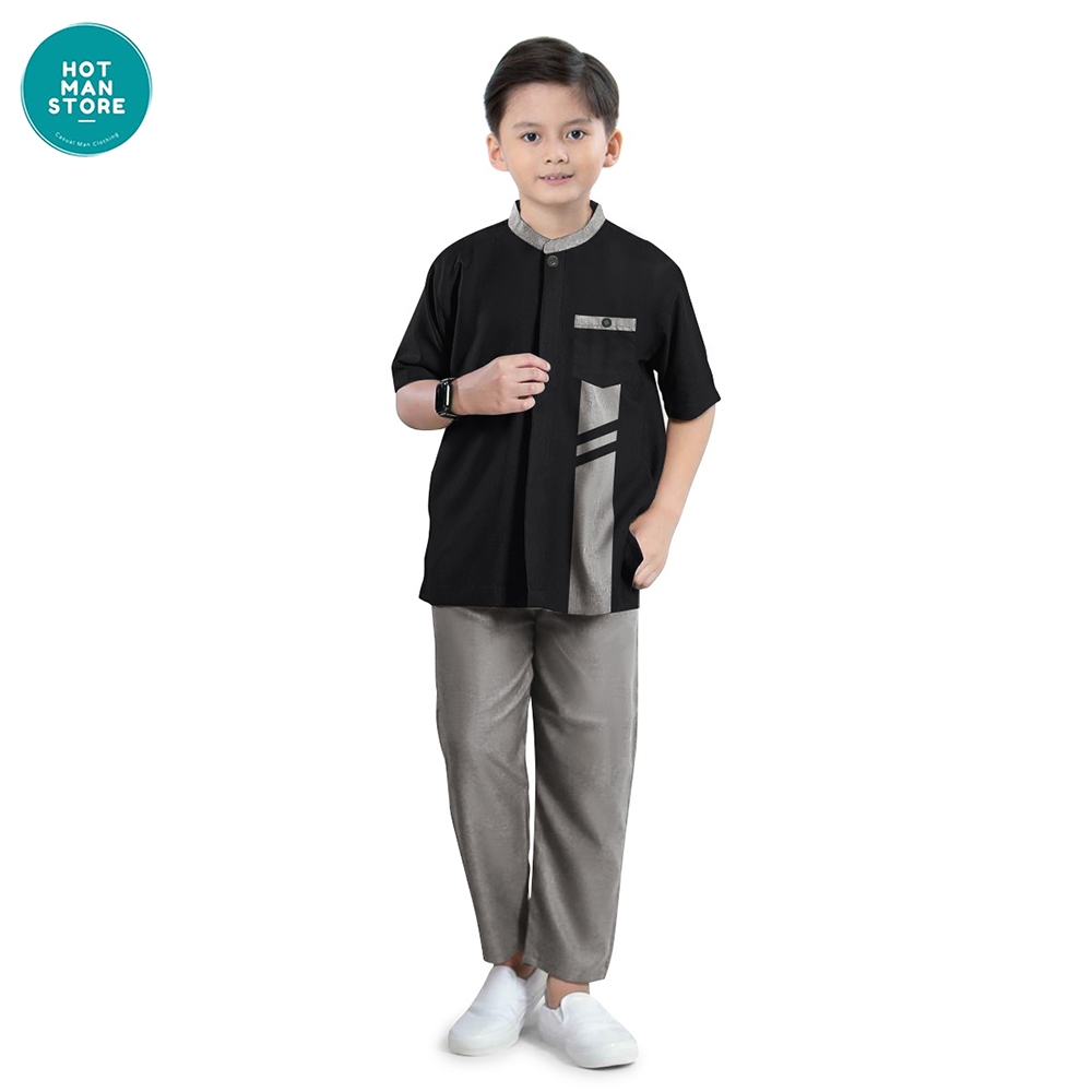 Jual Hotman Baju Koko Kemeja Anak Laki Laki Model Yazan Bahan Katun ...