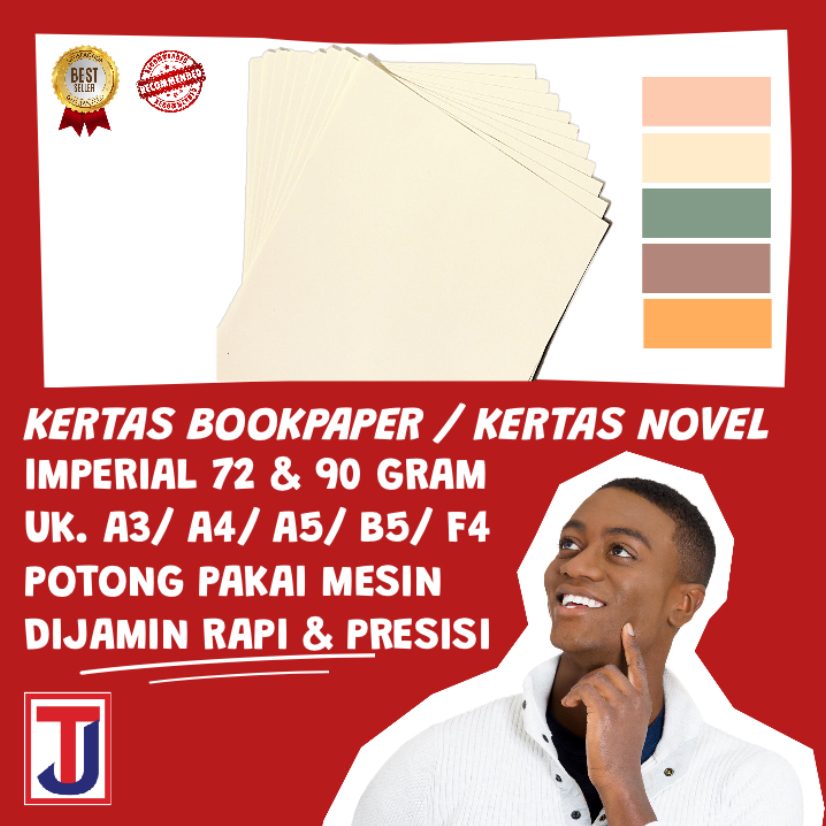 Jual Kertas Book Paper / Novel Imperial 72 & 90 Gsm / Gram Ukuran F4 ...