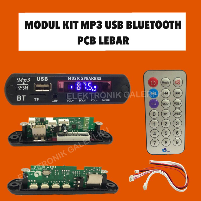 Jual MODUL KIT MP3 USB BLUETOOTH PCB LEBAR | Shopee Indonesia