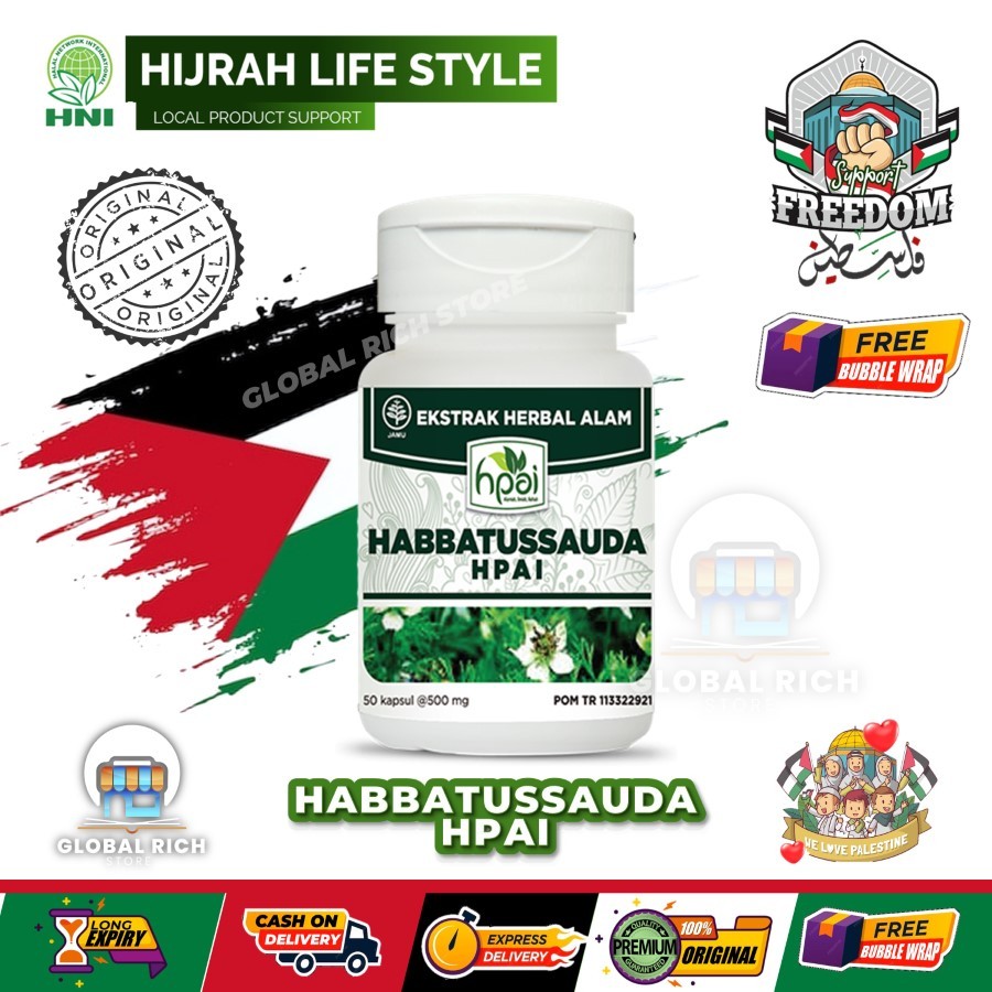 Jual HABBATUSSAUDA 50 KAPSUL HNI / KAPSUL JINTEN HITAM | Shopee Indonesia