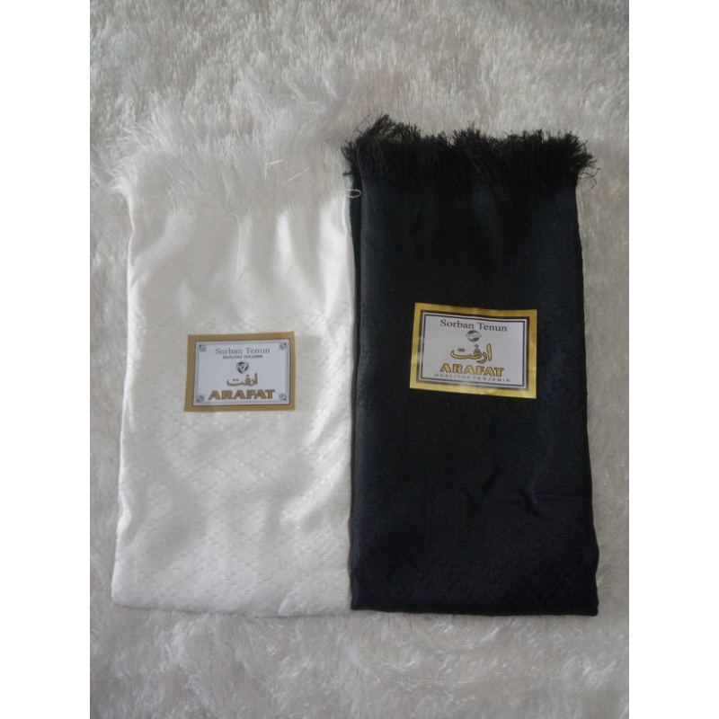 Jual sorban putih arafat songket motif polos sorban arab | Shopee Indonesia