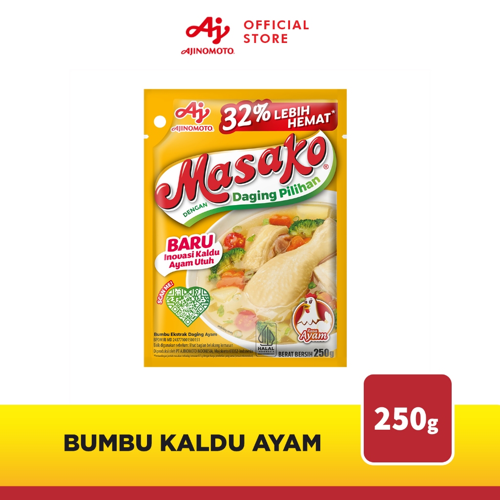 Jual Masako® Bumbu Kaldu Ayam Penyedap Rasa 250g Shopee Indonesia