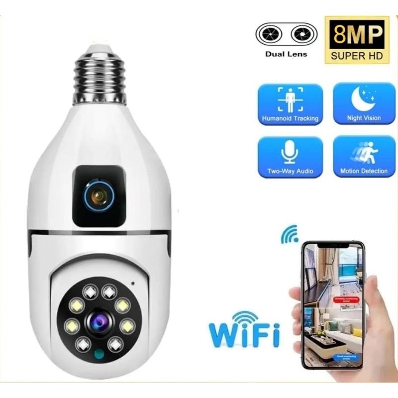 Jual NEW IP CAMERA LAMPU DUAL LENS V380PRO FULL HD 1080P PTZ SPEED DOME ...