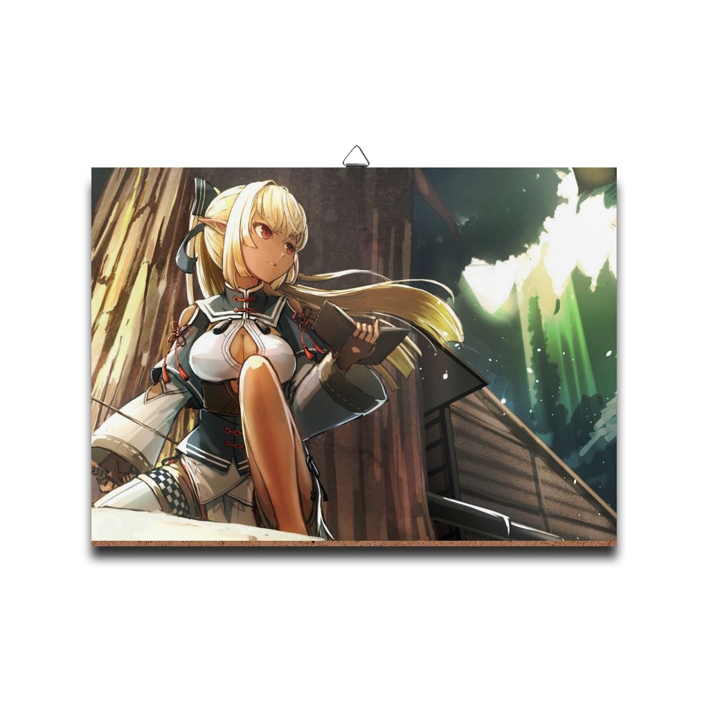 Jual Poster dinding kayu anime vtuber SHIRANUI FLARE GREEN - HOLO JP ...