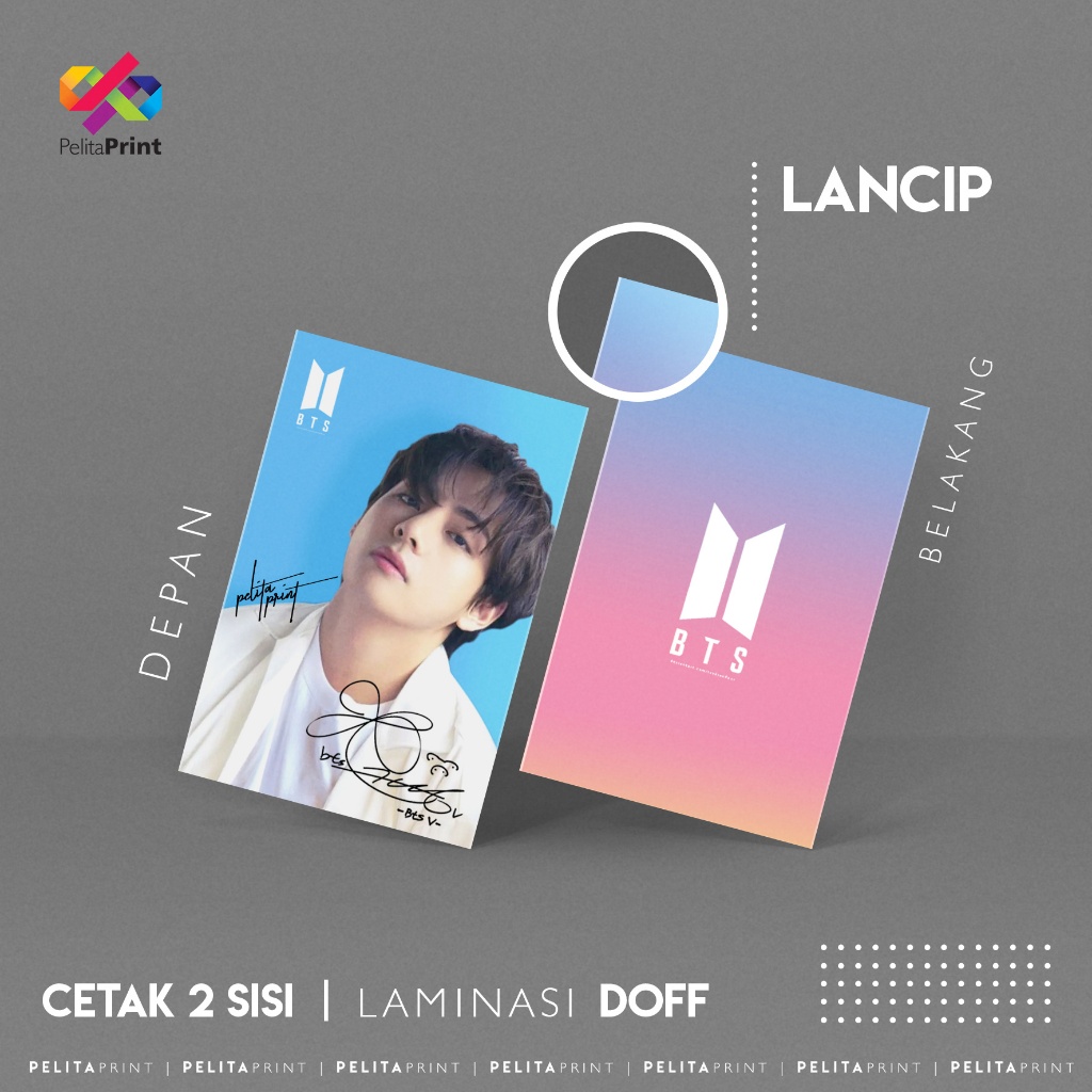 Jual PHOTOCARD CUSTOM PREMIUM 2 SISI FREEBIES LAMINASI PHOTOCARD AC310 | Shopee Indonesia