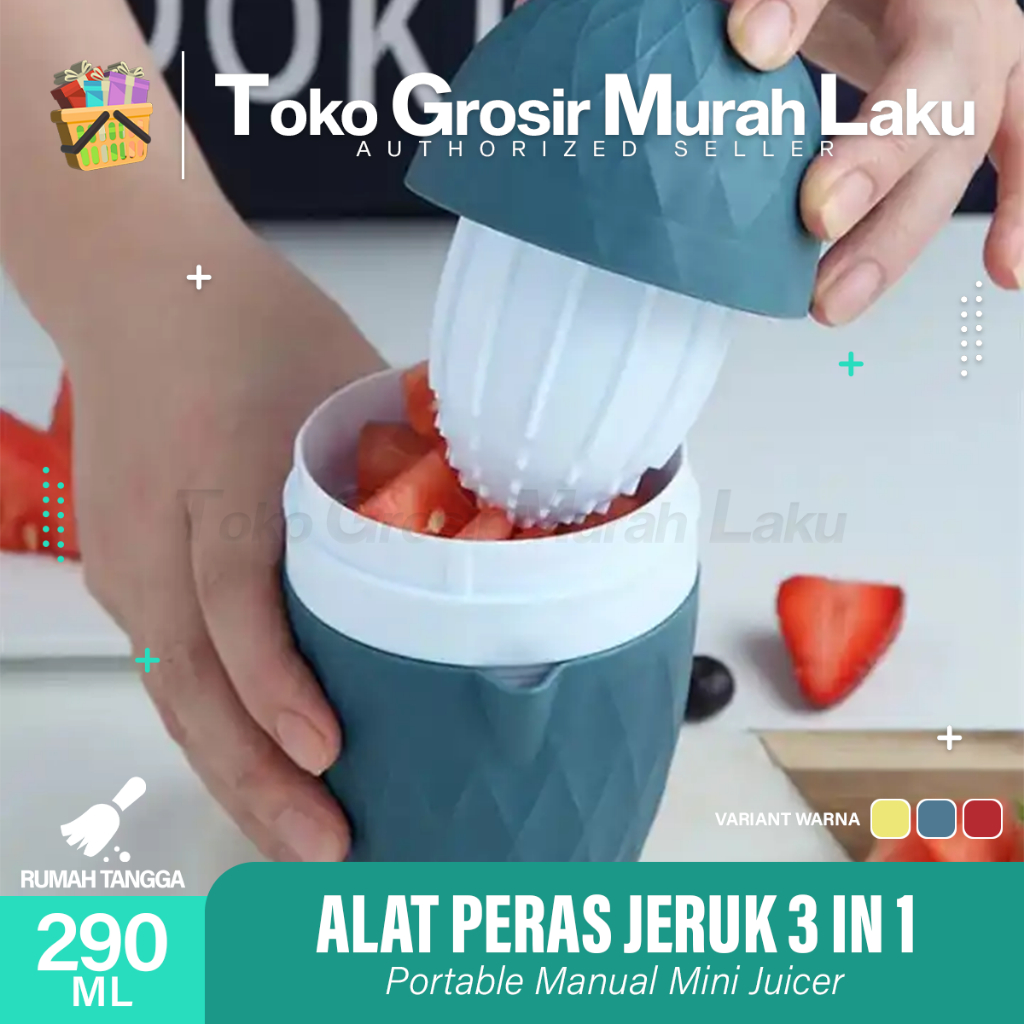 Jual Alat Peras Jeruk 3in1 Perasan Jeruk Lemon Manual Juicer Portable ...