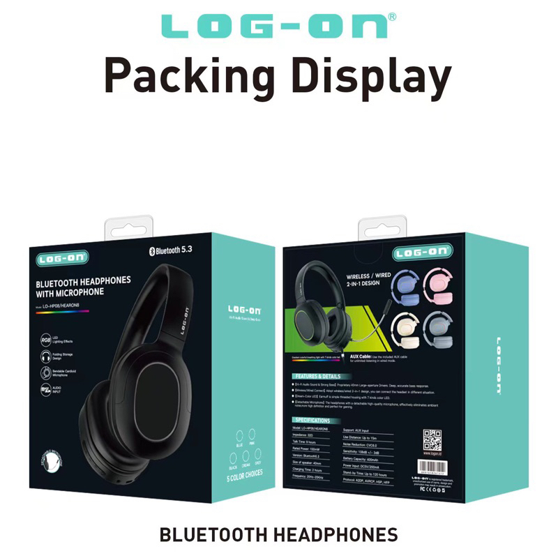 Jual HEADSET - HF - EARPHONE BANDO GAMING LOG ON WIRELESS WITH ...