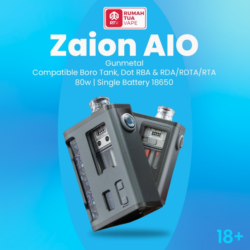 Jual NITROUS ZAION AIO SINGLE BATTERY 80W GUNMETAL KIT WITH RBA ...