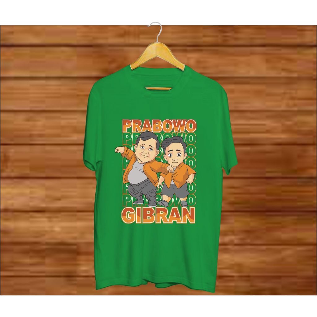 Jual Juragan_Kaos01 / PRABOWO & GIBRAN VERSI CARTOON / KAOS PILPRES ...
