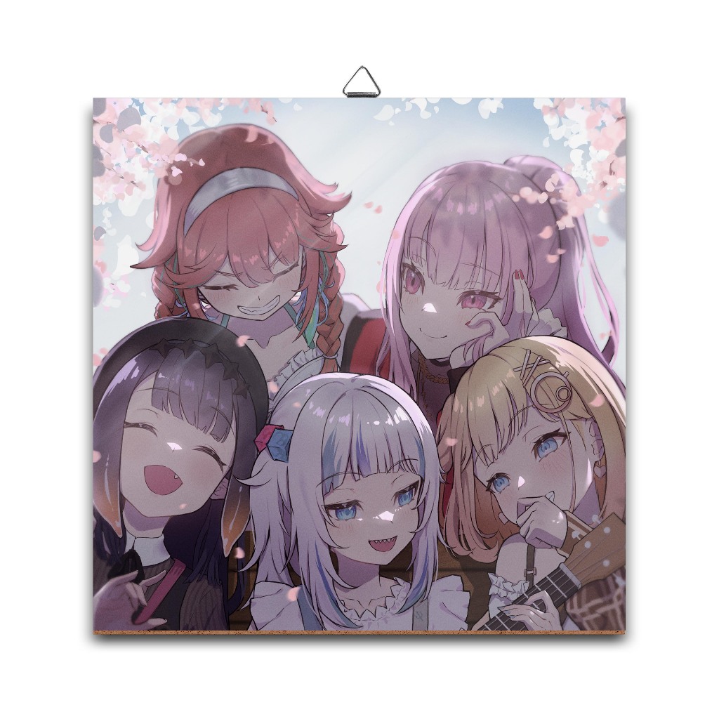 Jual Poster dinding kayu anime vtuber HOLOLIVE ENGLISH MYTH HAPPY ...