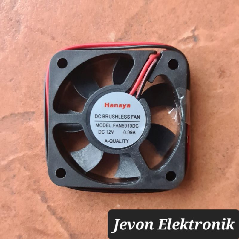Jual Hanaya DC Brushless Fan 4x4 5x5 12V Kipas 12 V Volt Fan4010DC ...