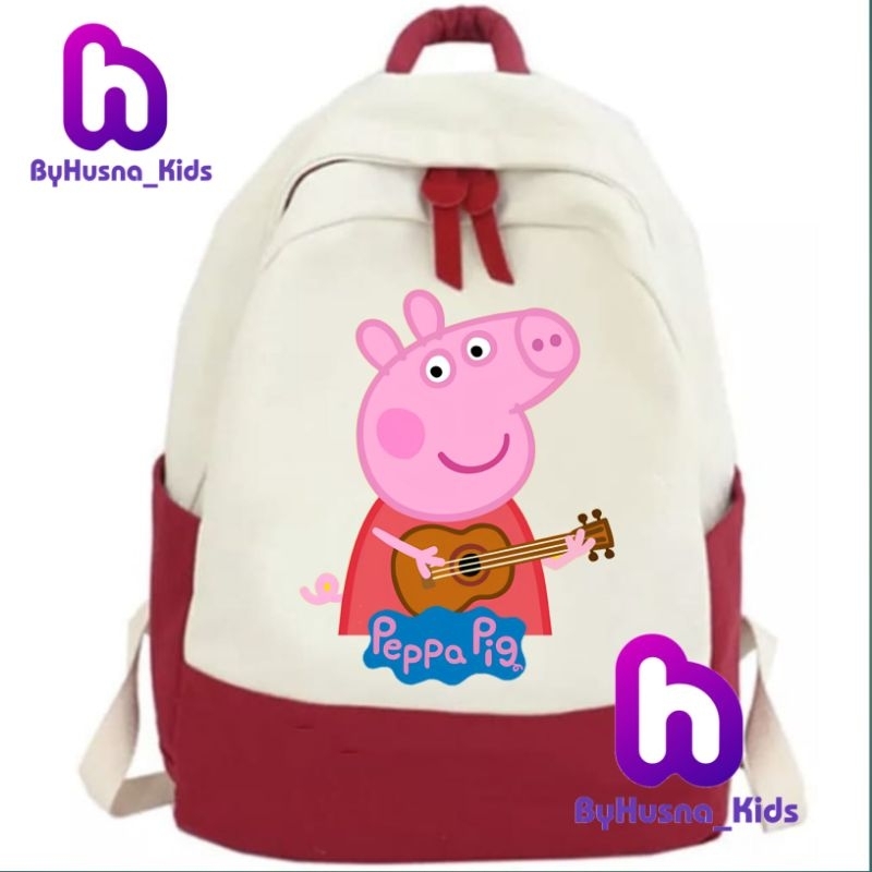 Jual PEPPA PIG TAS RANSEL ANAK PE*PA PIG UNISEX CEWE COWO CUSTOM ...