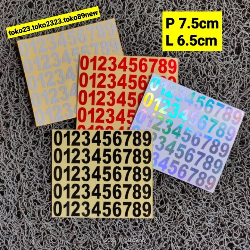 Jual stiker angka nomer sticker cutting motor | Shopee Indonesia