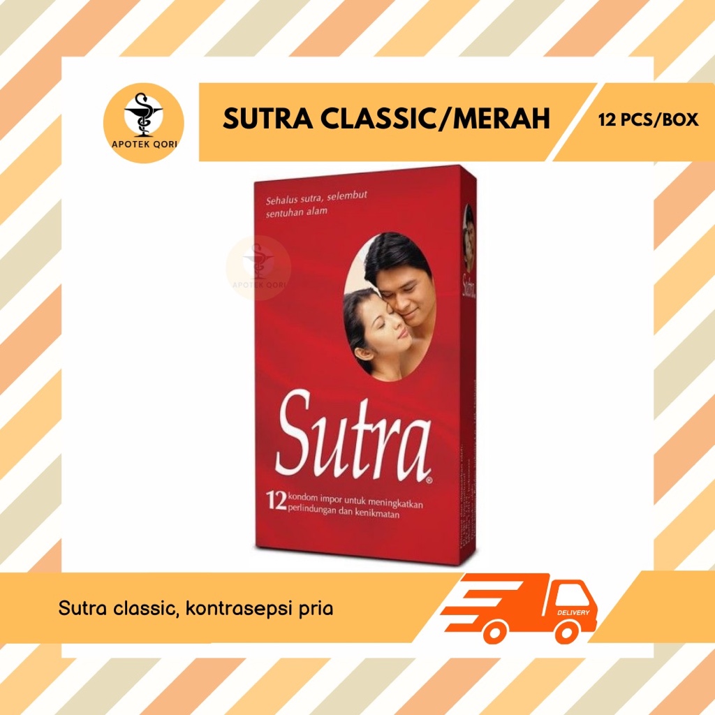 Jual SUTRA CLASSIC BOX @ 12 PCS/KONDOM SUTRA MERAH | Shopee Indonesia