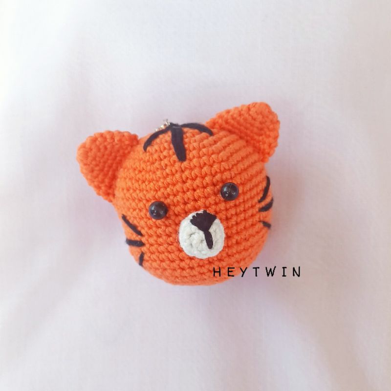 Jual tiger keychain ganci gantungan kunci tas lucu murah keyring bagtag ...
