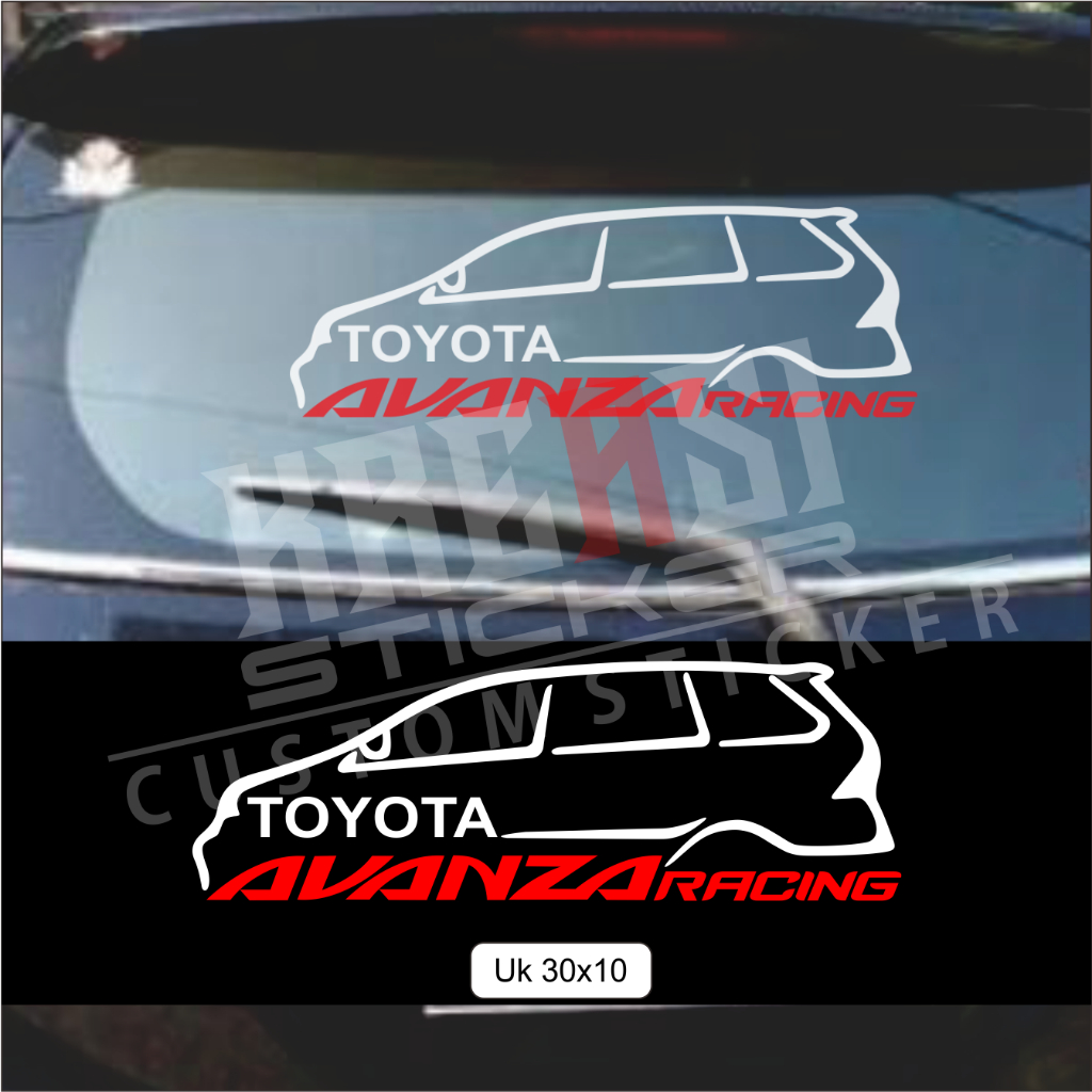 Jual STIKER AVANZA RACING STICKER MOBIL AVANZA RACING | Shopee Indonesia