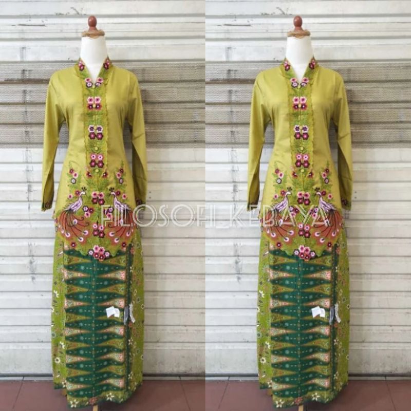 Jual SET KEBAYA ENCIM BETAWI KEBAYA KATUN BORDIR TERBARU // KEBAYA ...