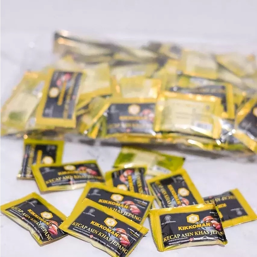 Jual Kikkoman Shoyu Sachet - Soy Sauce Kecap Asin Sachet 5ml Halal ...