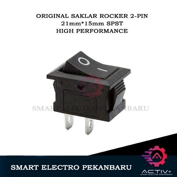 Jual ORIGINAL SAKLAR KOTAK ON-OFF 2PIN 21mm*15mm SPST 6A 250V / 10A ...